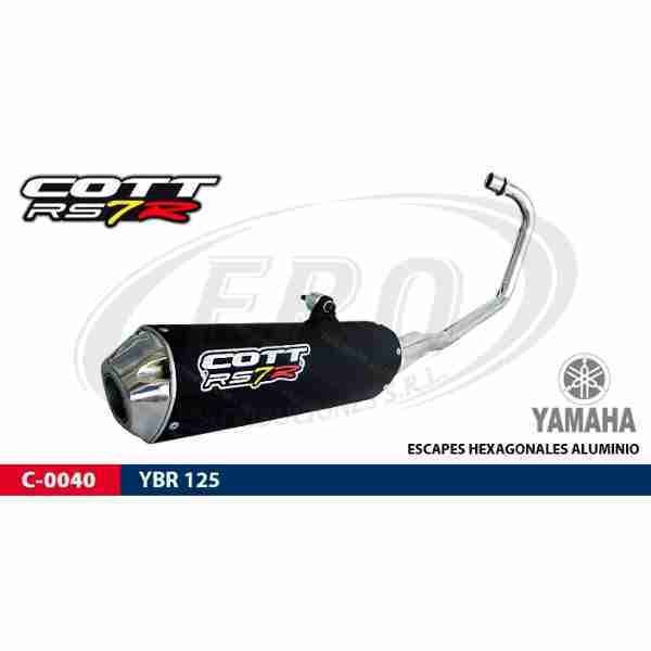 ESCAPE YAMAHA YBR 125 RS7R NEGRO * – ERO